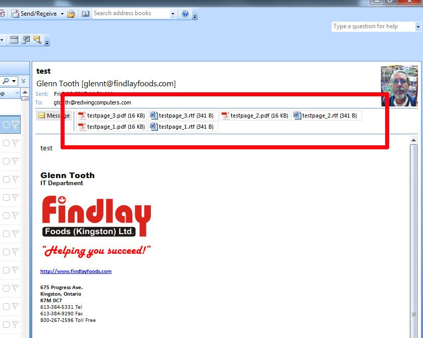 Printing Multiple Attachments From Outlook 2007